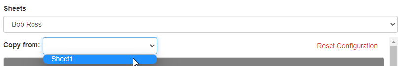 Configure Your Sheets